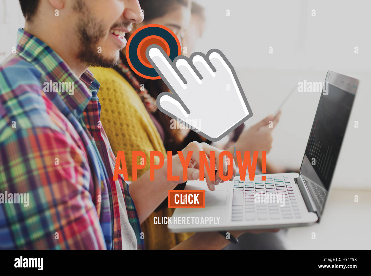 Apply Now Application Employment Human Resources Concept Stock Photo ...