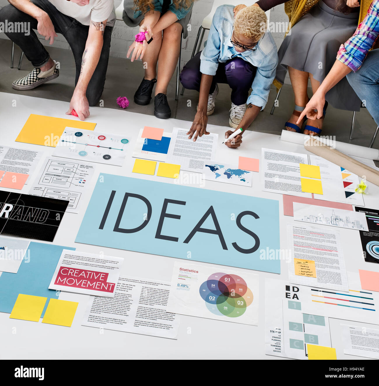 Ideas Creativity Objective Vision Concept Stock Photo - Alamy
