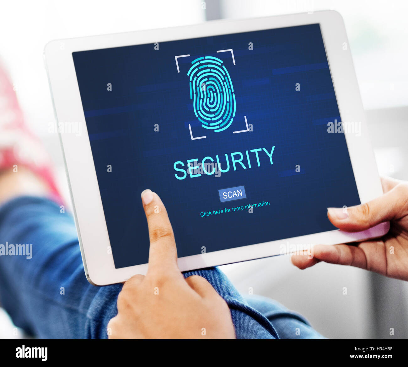 Technology Security Fingerprint Password Concept Stock Photo - Alamy