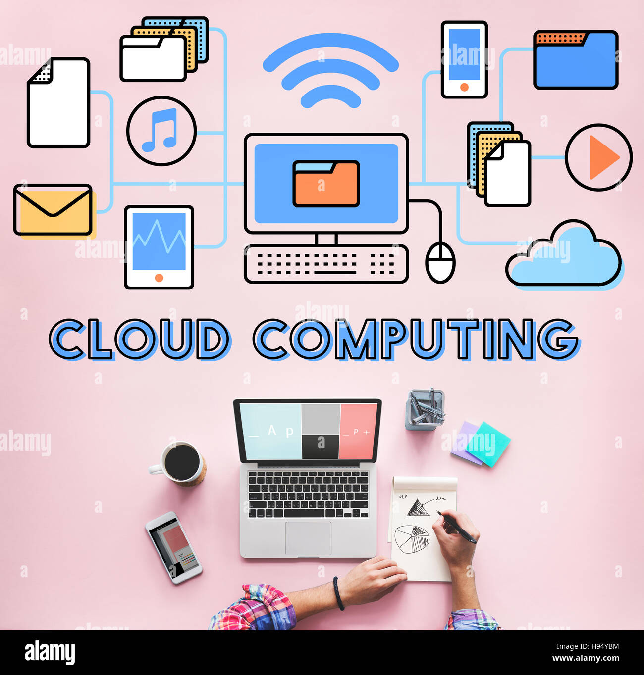 Cloud Computing Connection Data Information Storage Concept Stock Photo - Alamy