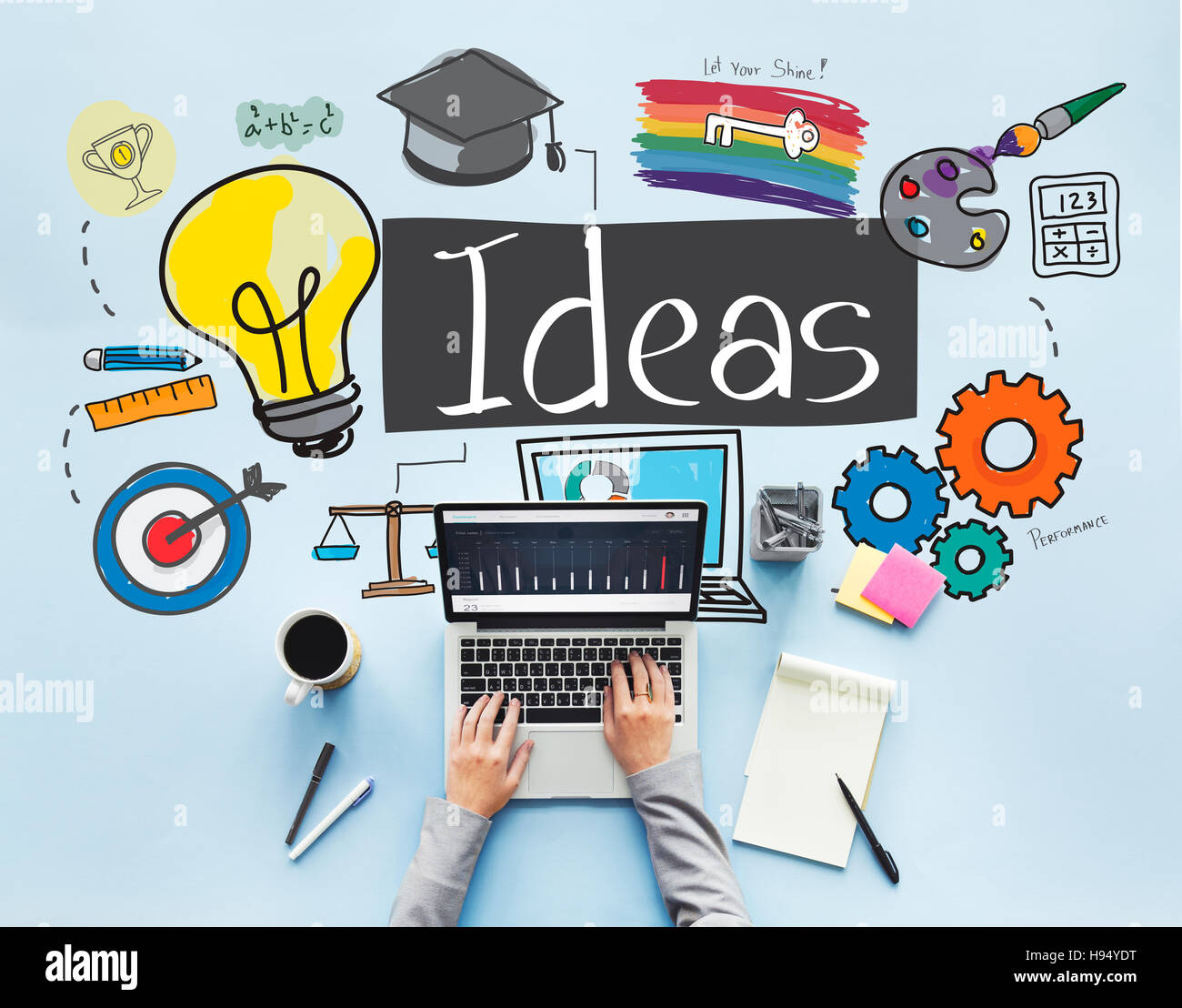Ideas Innovation Vision Graphics Concept Stock Photo - Alamy