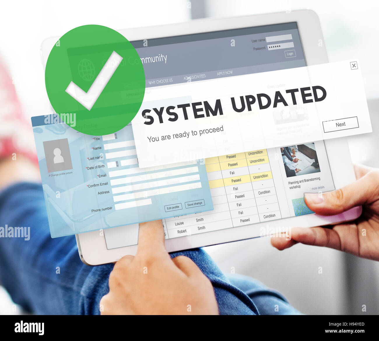 System Updated Improvement Change New Version Concept Stock Photo - Alamy