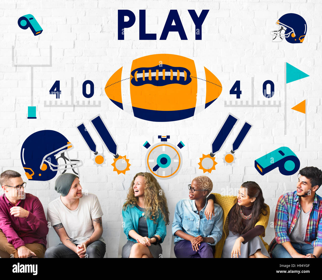 How to play american football hi-res stock photography and images - Alamy