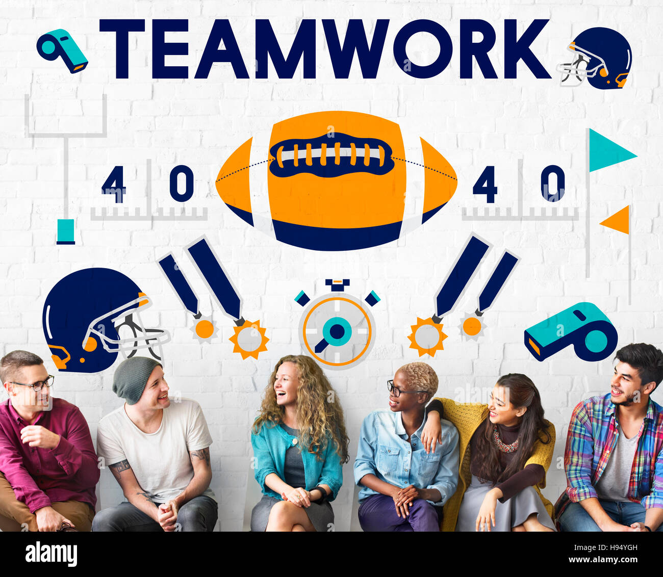 League Sport Fitness Exercise Training Teamwork Winner Concept Stock ...