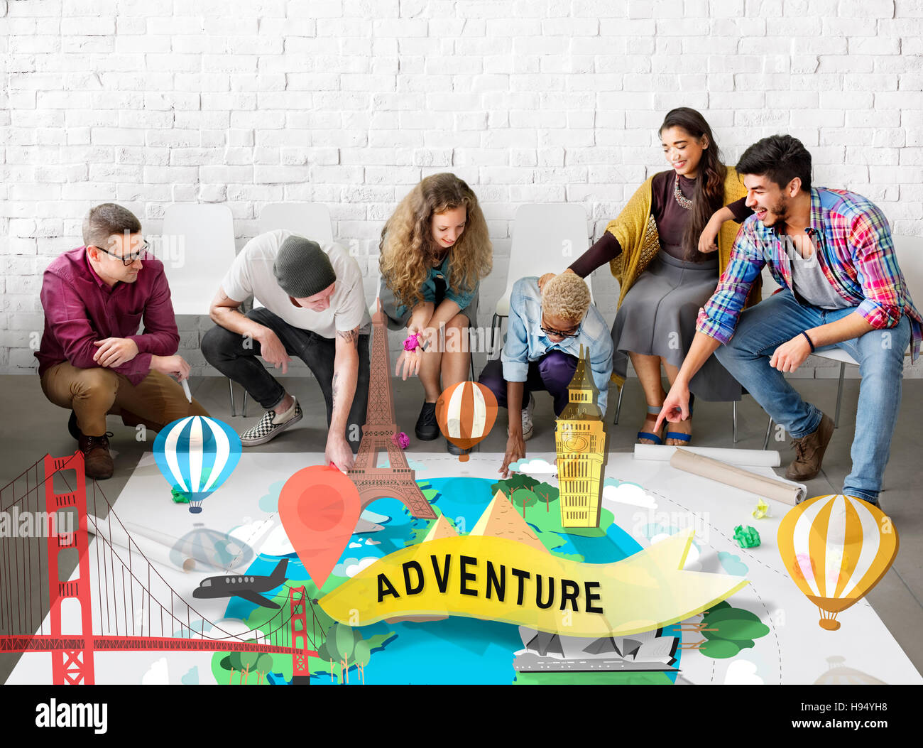 Adventure Destination Experience Explore Journey Concept Stock Photo ...