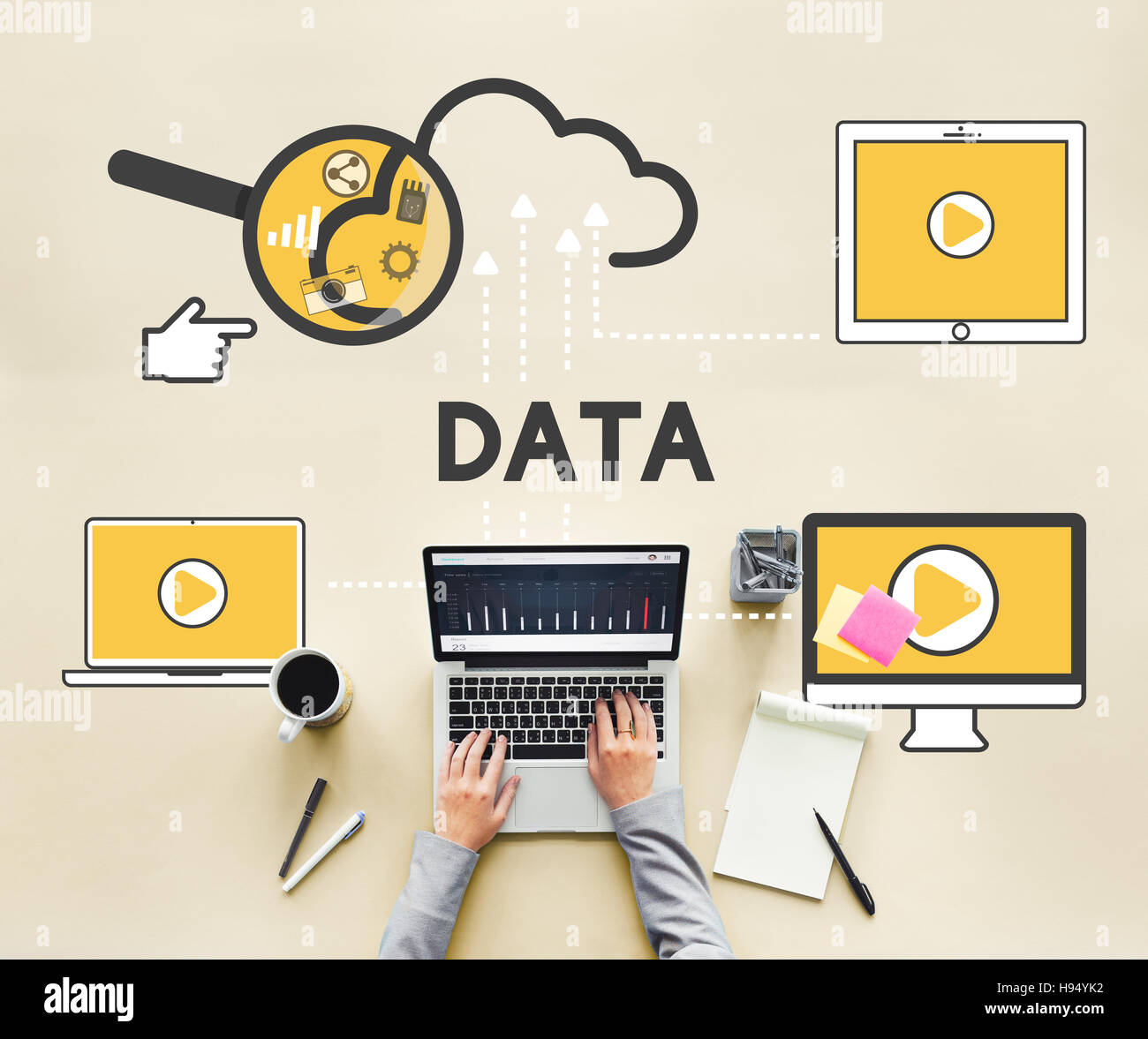 Files Data Information Devices Storage Concept Stock Photo - Alamy