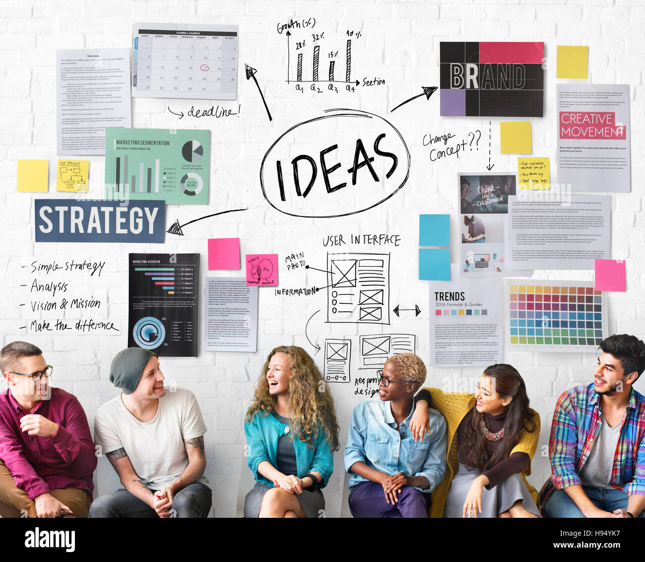 Ideas Concept Mission Proposal Strategy Vision Concept Stock Photo - Alamy