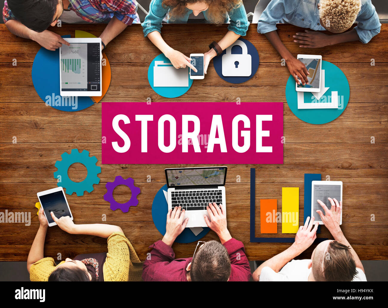 Storage Cloud Network Space Concept Stock Photo - Alamy