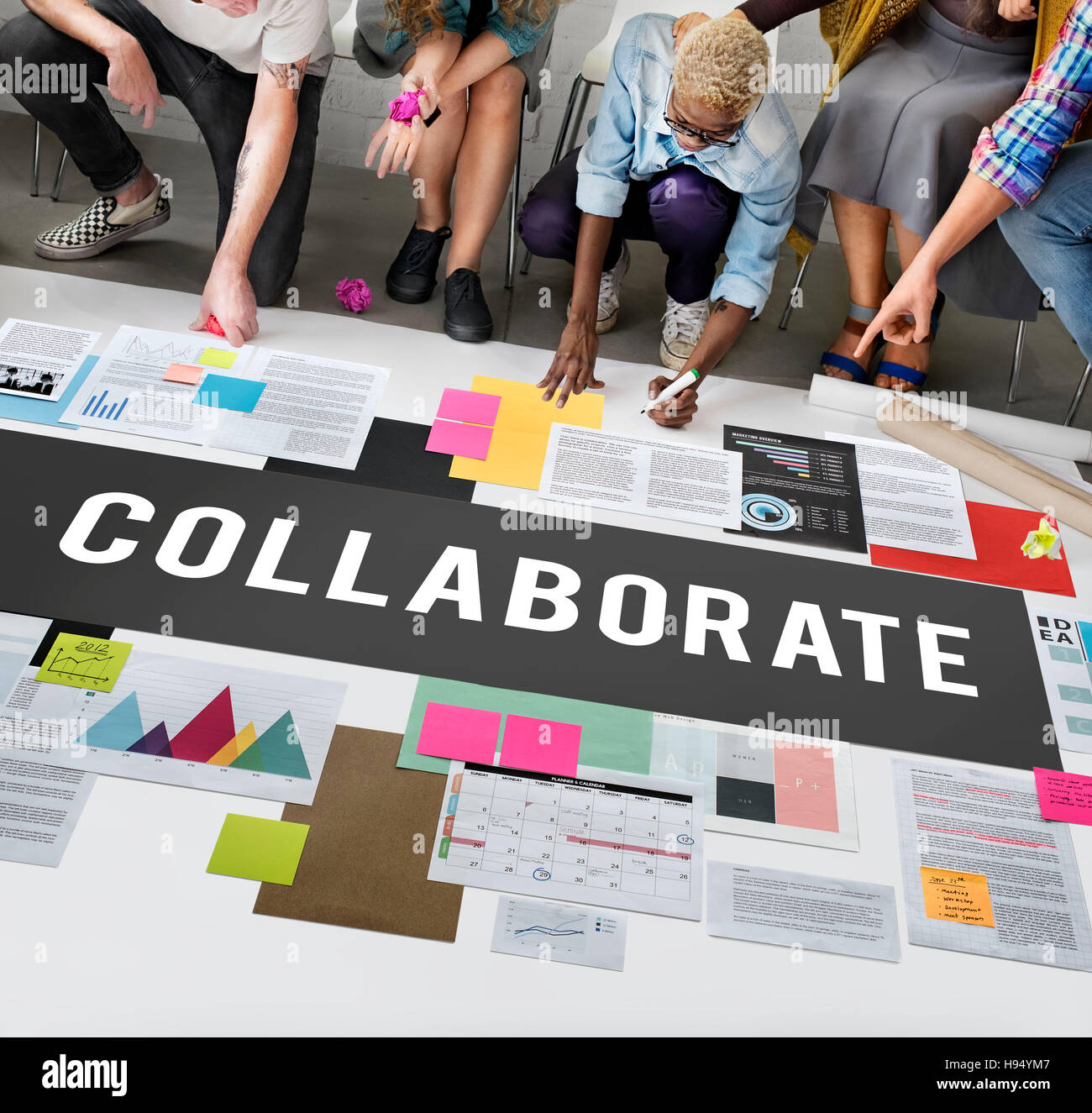 Collaborate Agreement Cooperation Partners Concept Stock Photo - Alamy
