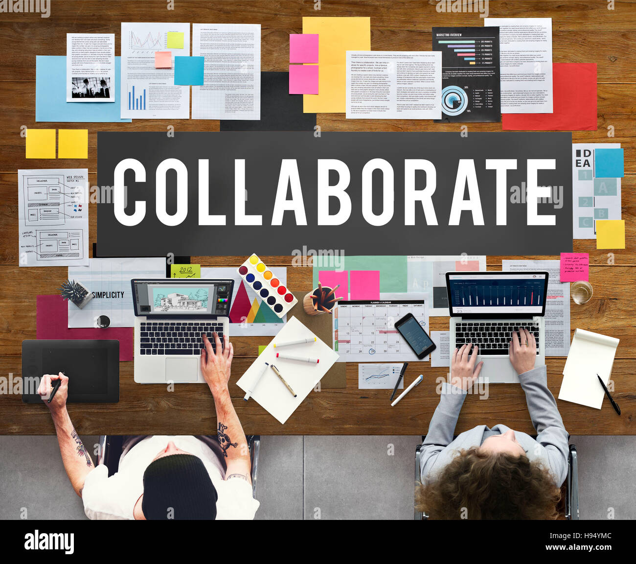 Collaborate Agreement Cooperation Partners Concept Stock Photo - Alamy