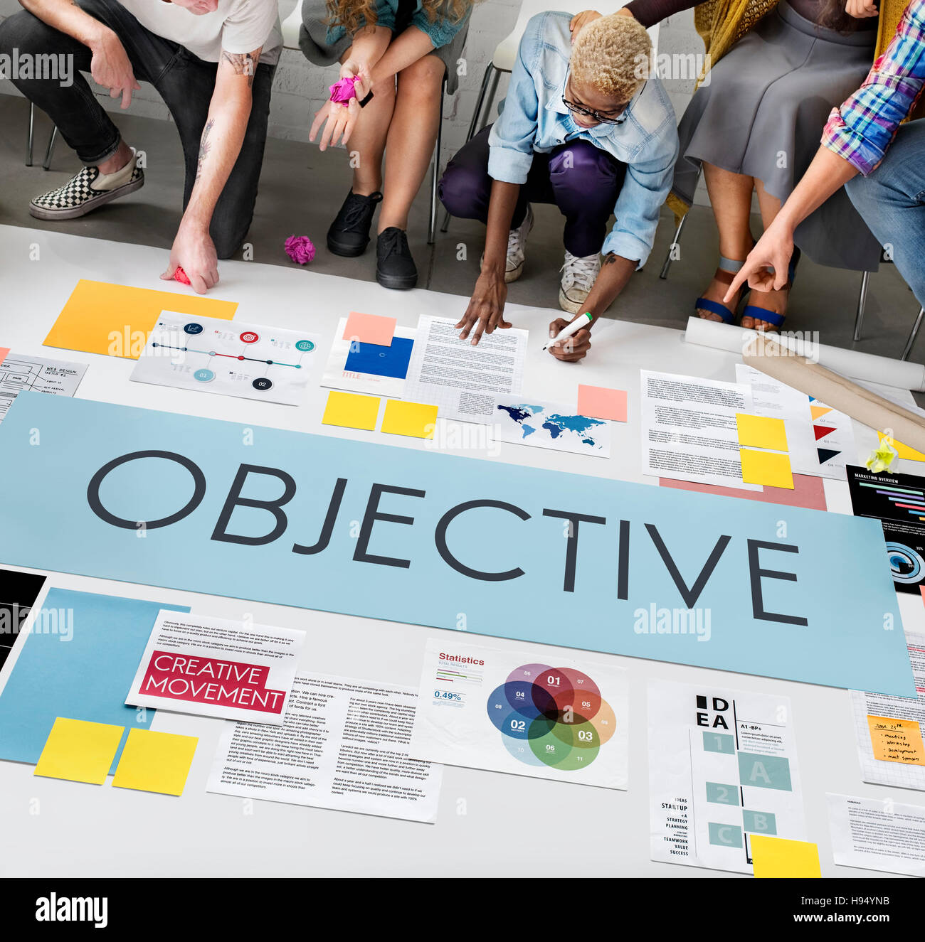 Document Marketing Strategy Business Concept Stock Photo - Alamy