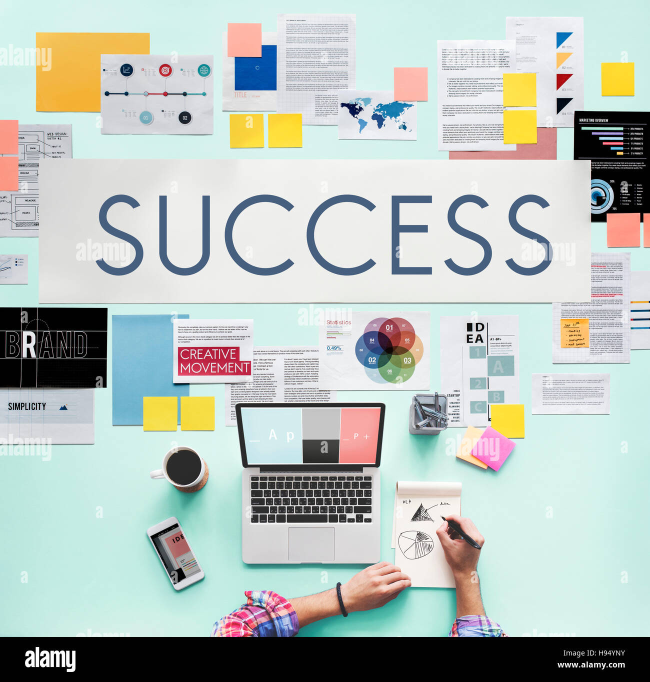 Document Marketing Strategy Business Concept Stock Photo - Alamy