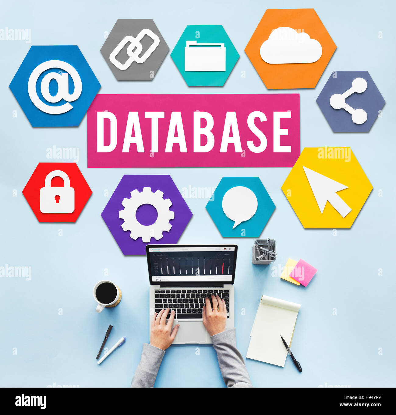Database Online Technology Connection Concept Stock Photo - Alamy