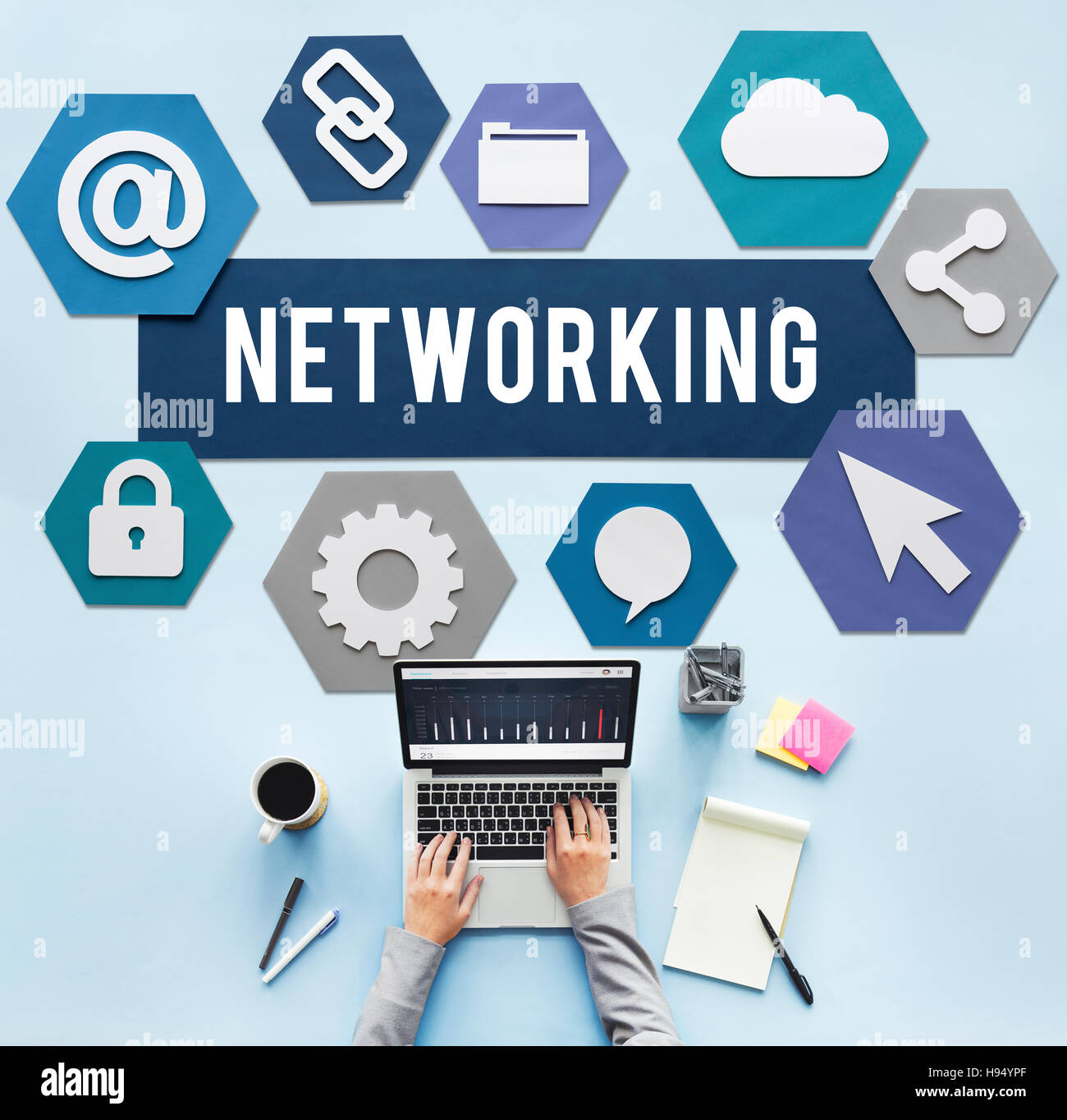 Networking Network Internet Connection Concept Stock Photo - Alamy