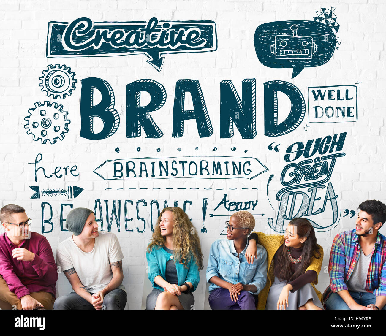 Brand Branding Advertising Commercial Marketing Concept Stock Photo - Alamy