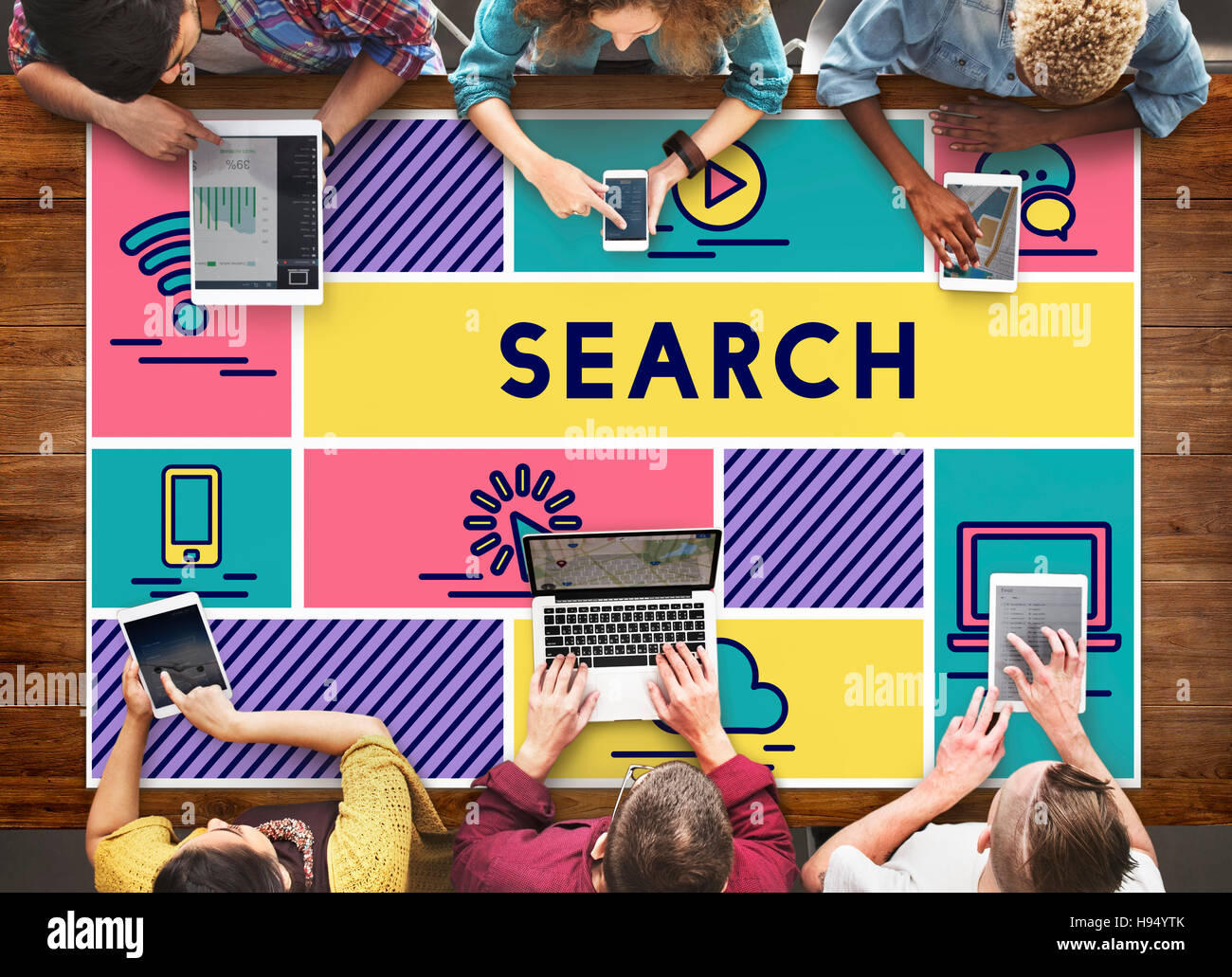 Search Find Data Exploration Browsing Concept Stock Photo - Alamy