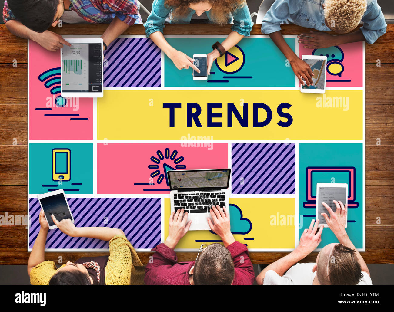 Trends Design Create Fashion Style Concept Stock Photo - Alamy