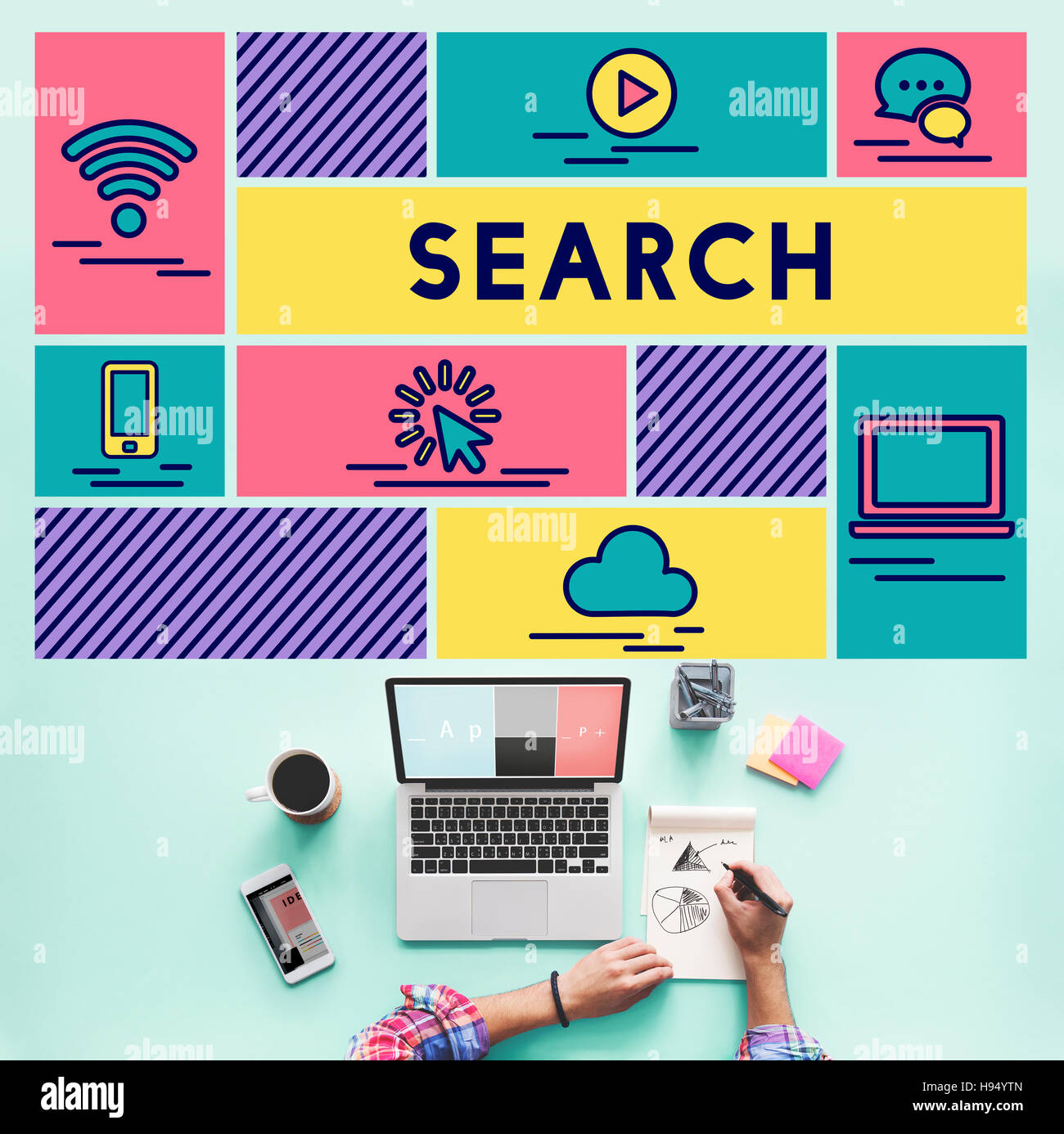 Search Find Data Exploration Browsing Concept Stock Photo - Alamy