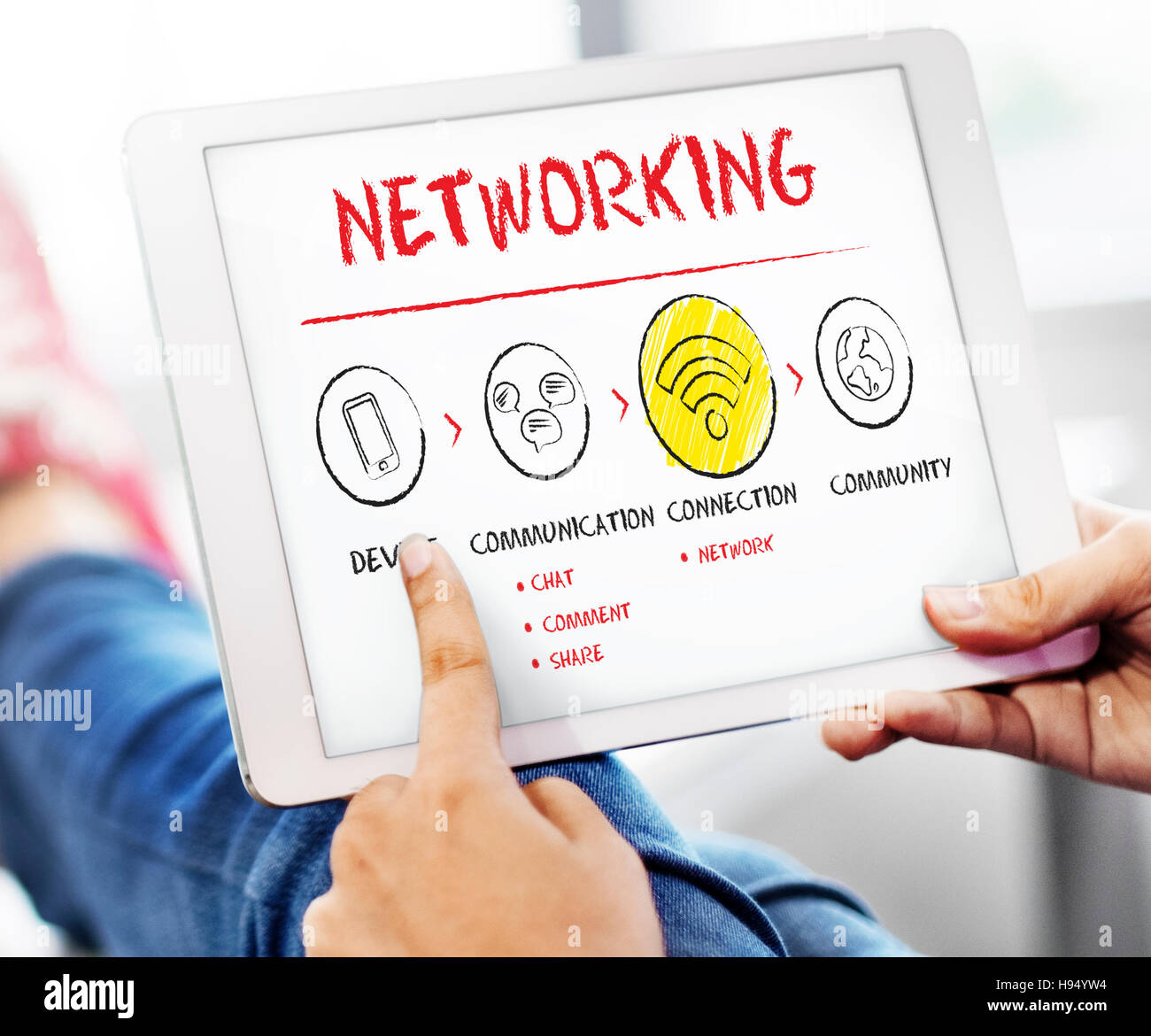 Internet Multimedia Technology Networking Concept Stock Photo - Alamy