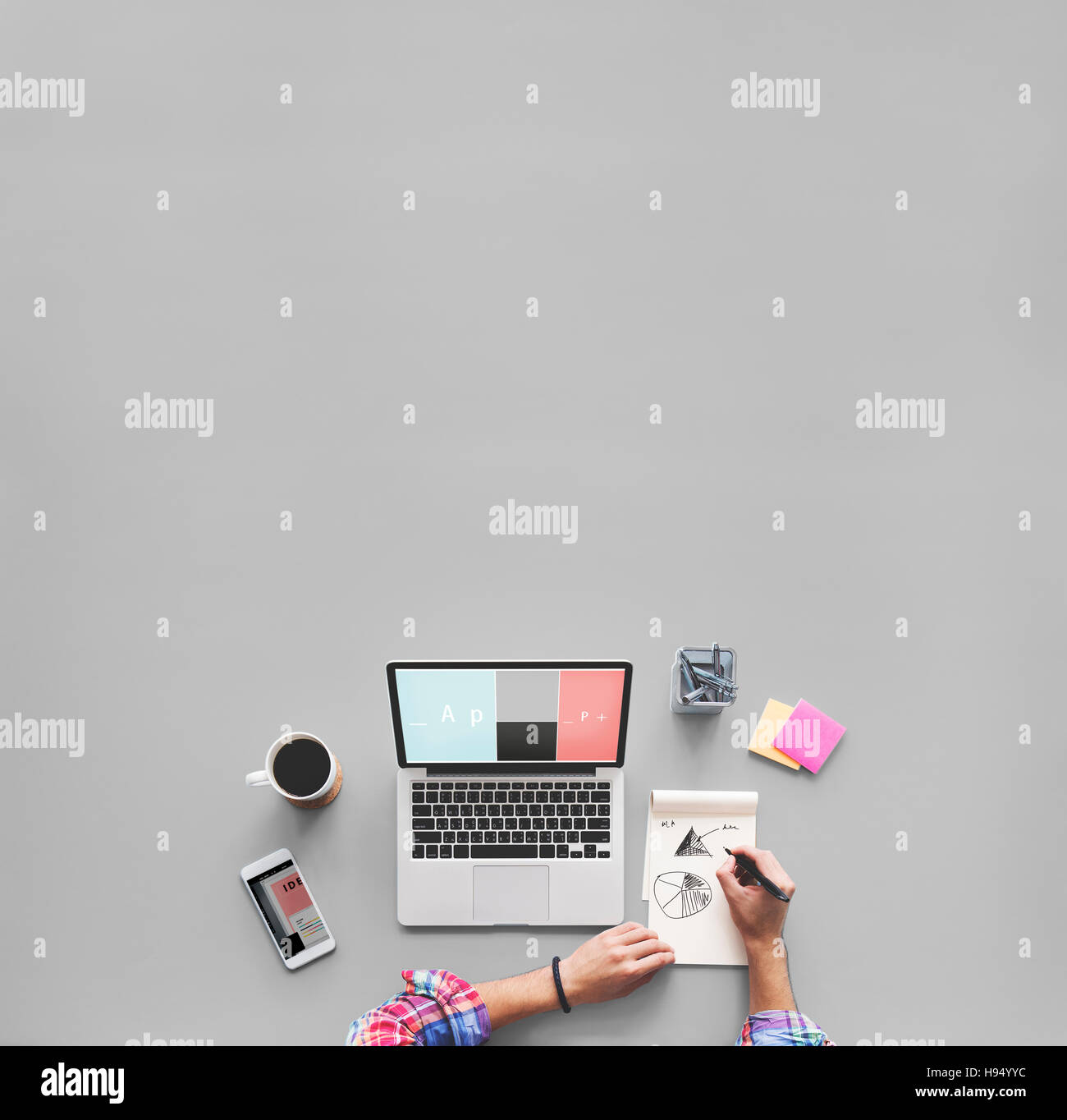 Laptop work drawing hi-res stock photography and images - Alamy