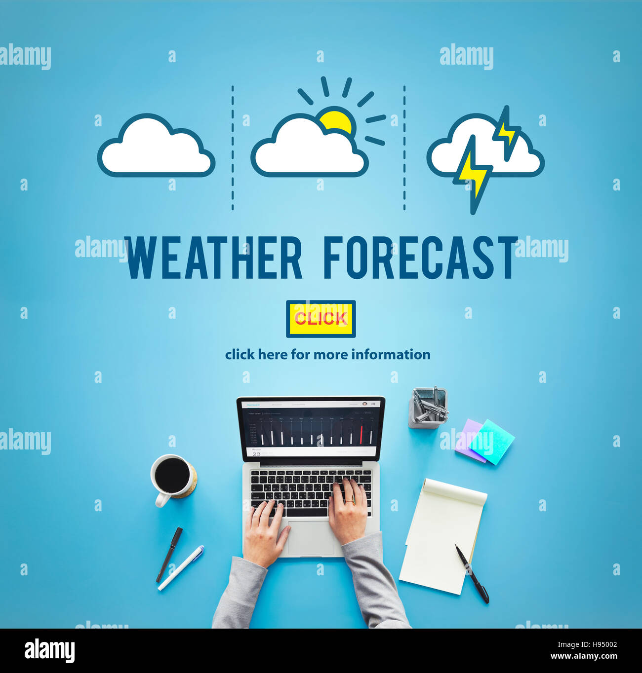 Weather Forecast Temperature Meteorology Concept Stock Photo - Alamy