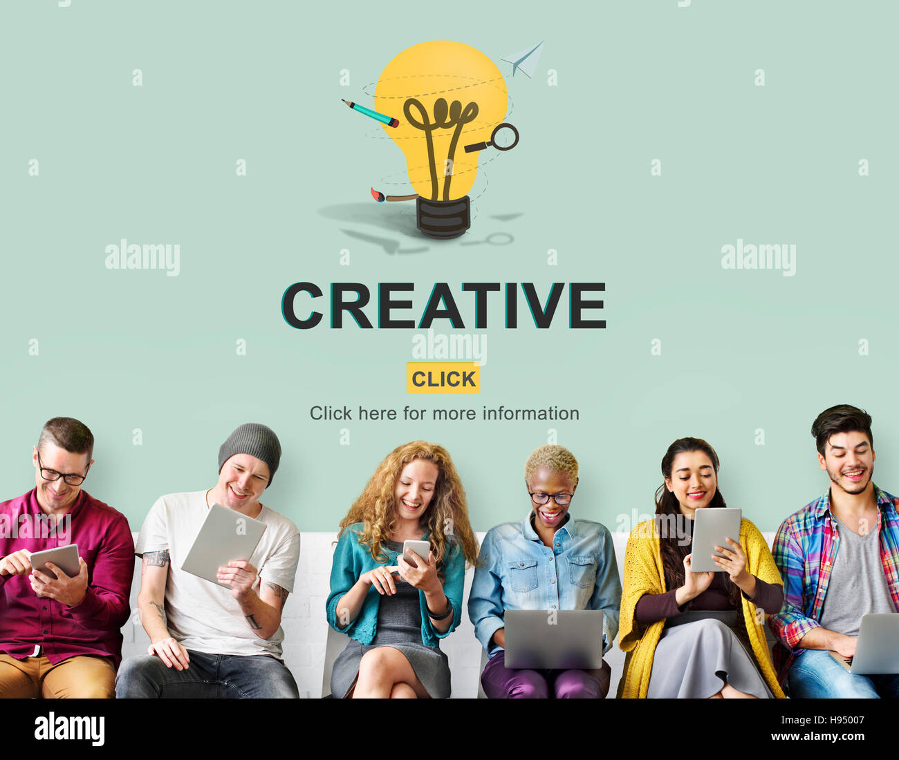 Creative Ideas Imagination inspiration Light Bulb Concept Stock Photo ...