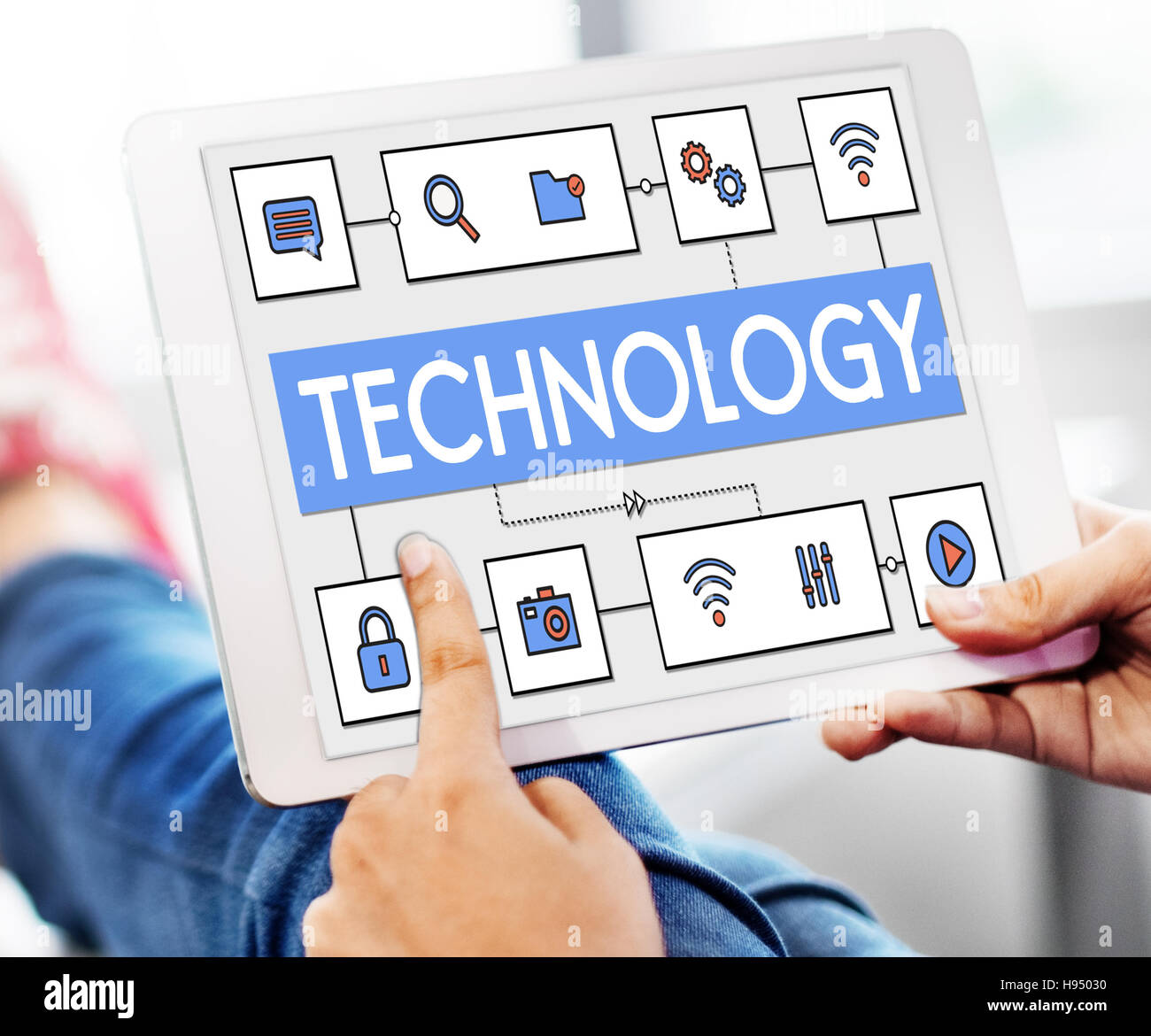 Technology Connection Innovation Internet Communication Concept Stock ...