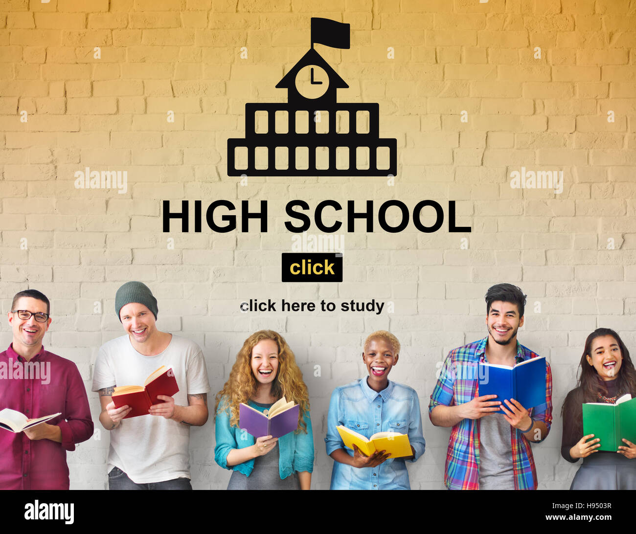 High School Academic Knowledge Student Concept Stock Photo - Alamy