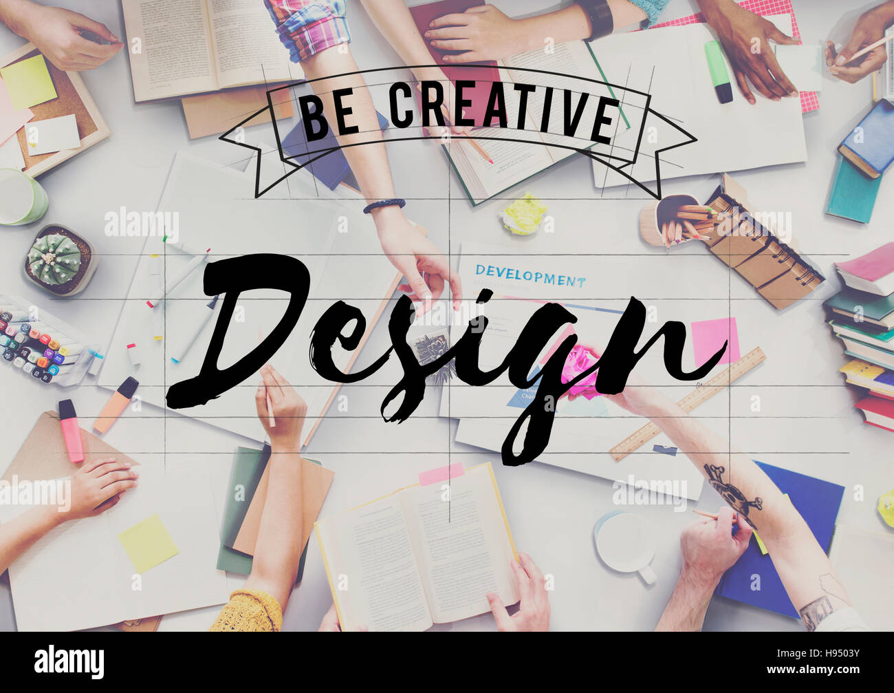 Design Be Creative Art Graphic Concept Stock Photo - Alamy
