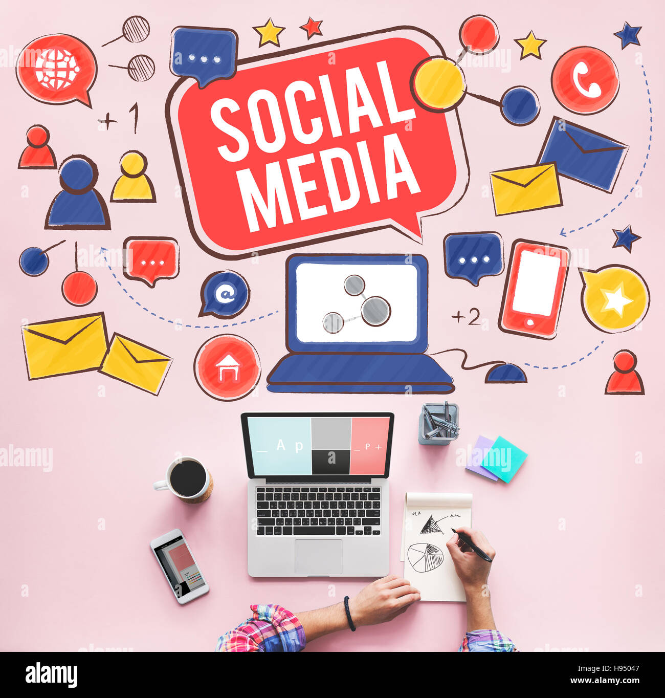 Social Media Networking Communication Connection Technology Concept ...