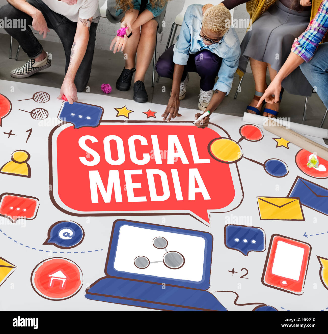 Social Media Networking Communication Connection Technology Concept ...