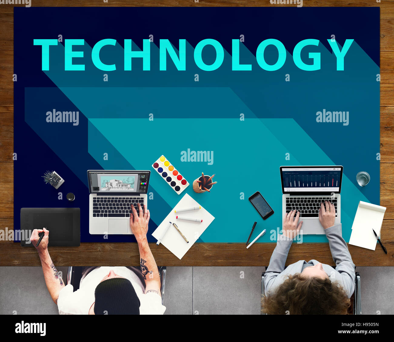 Technology Network Connection Digital Media Concept Stock Photo - Alamy