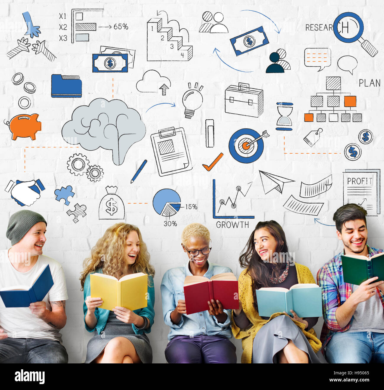 Brainstorming Strategy Creative Thinking Symbol Concept Stock Photo - Alamy