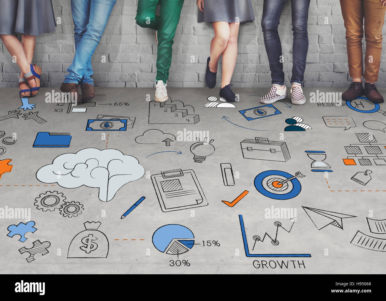 Brainstorming Strategy Creative Thinking Symbol Concept Stock Photo - Alamy