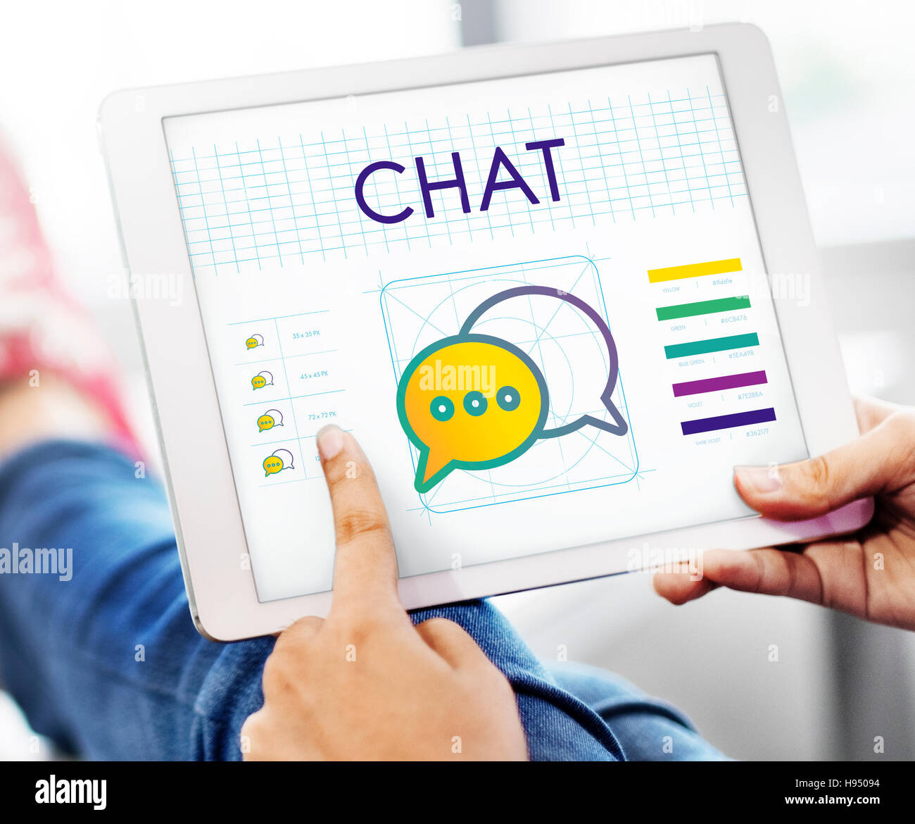 Chat Trends Interact Connection Discussion Concept Stock Photo - Alamy