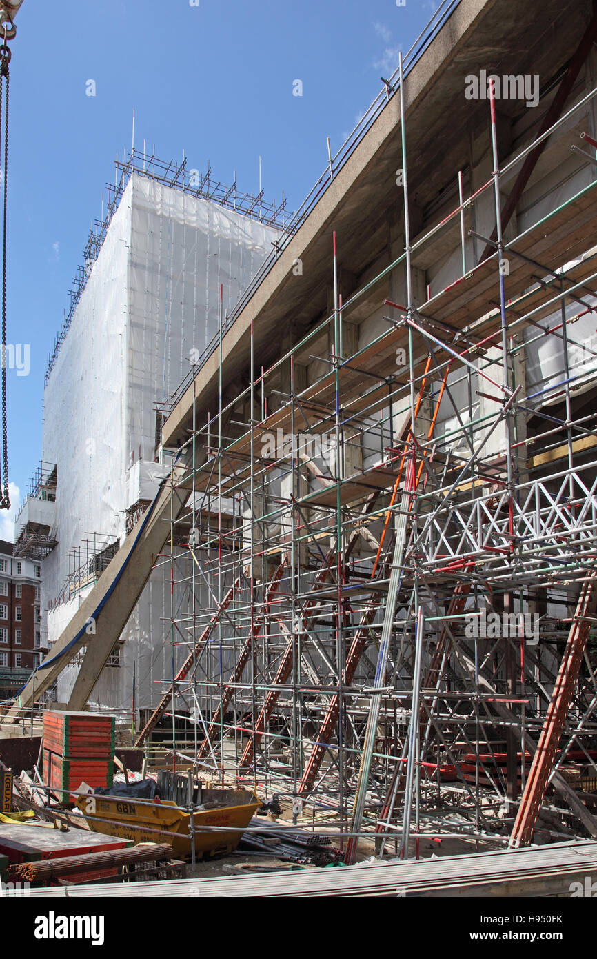 Extensive construction work in progress to convert the Commonwealth ...