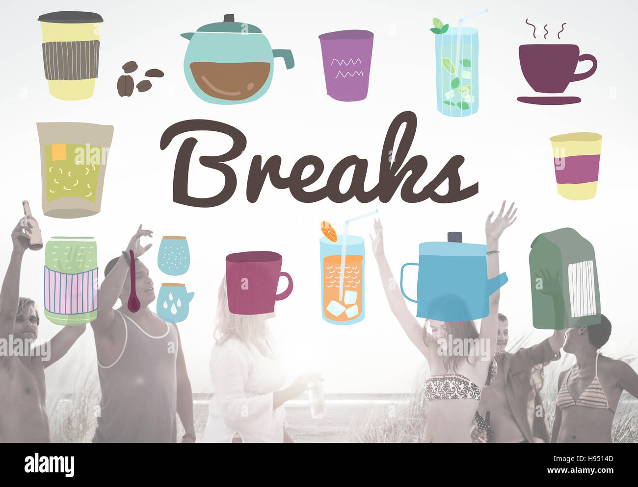 Breaks Pause Relaxation Rest Stop Cessation Concept Stock Photo - Alamy