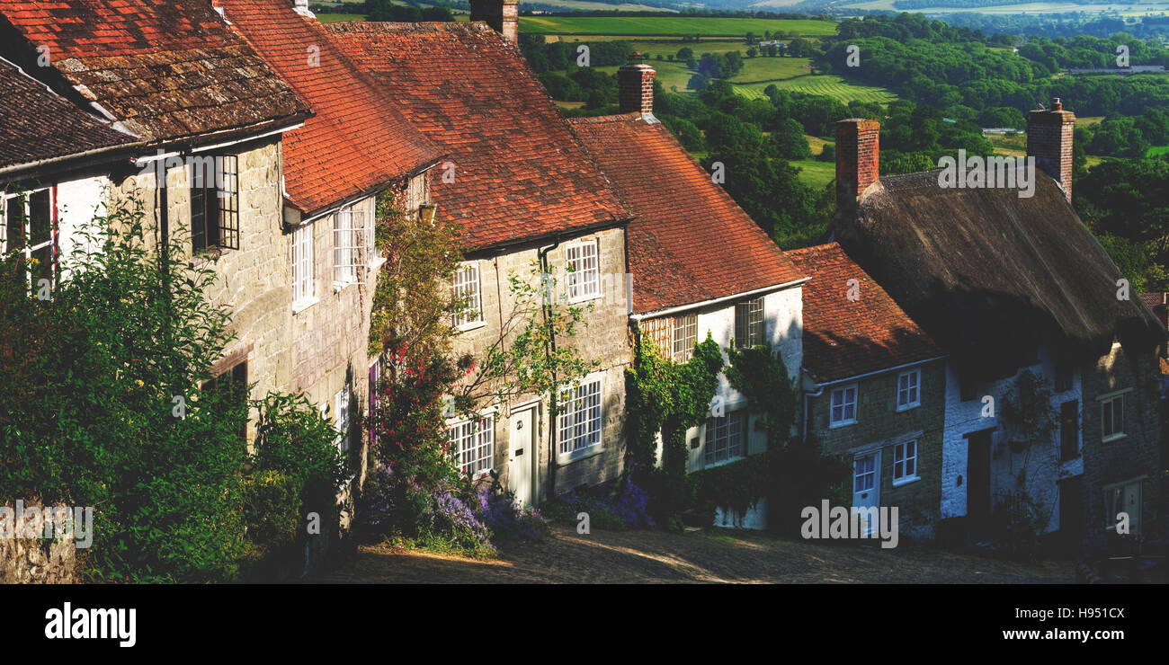 Home Rural Scene House British Culture Destination Travel Concept Stock ...