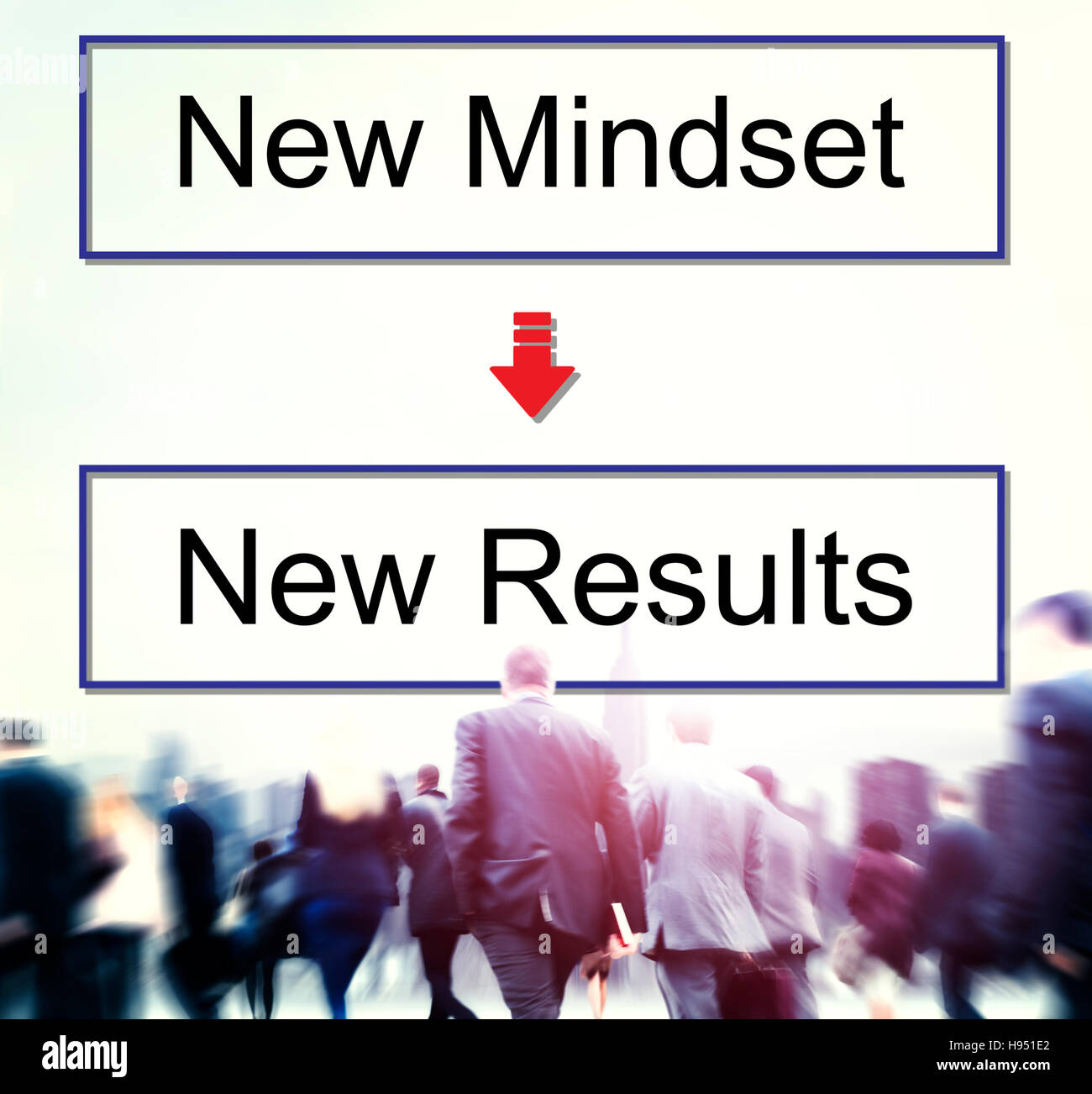 Mindset Opposite Positivity Negativity Thinking Concept Stock Photo - Alamy