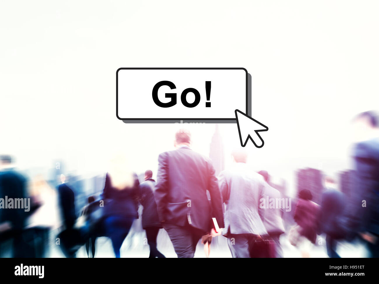 Go Motivation Encourage Click Technology Concept Stock Photo - Alamy