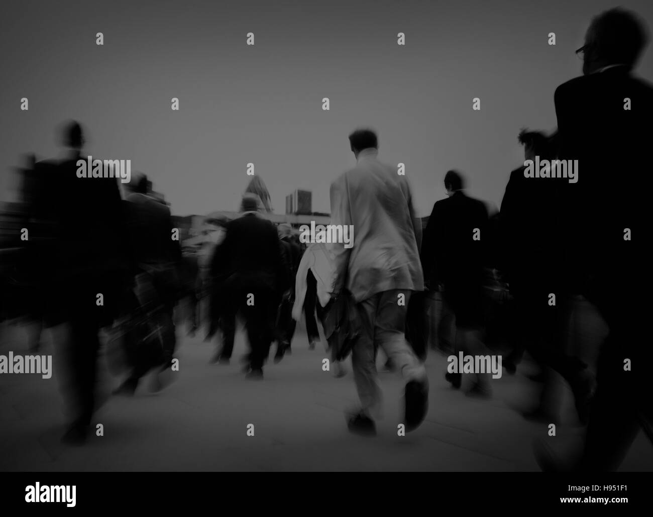 Business People Commuter Cityscape Rush Hour Concept Stock Photo - Alamy