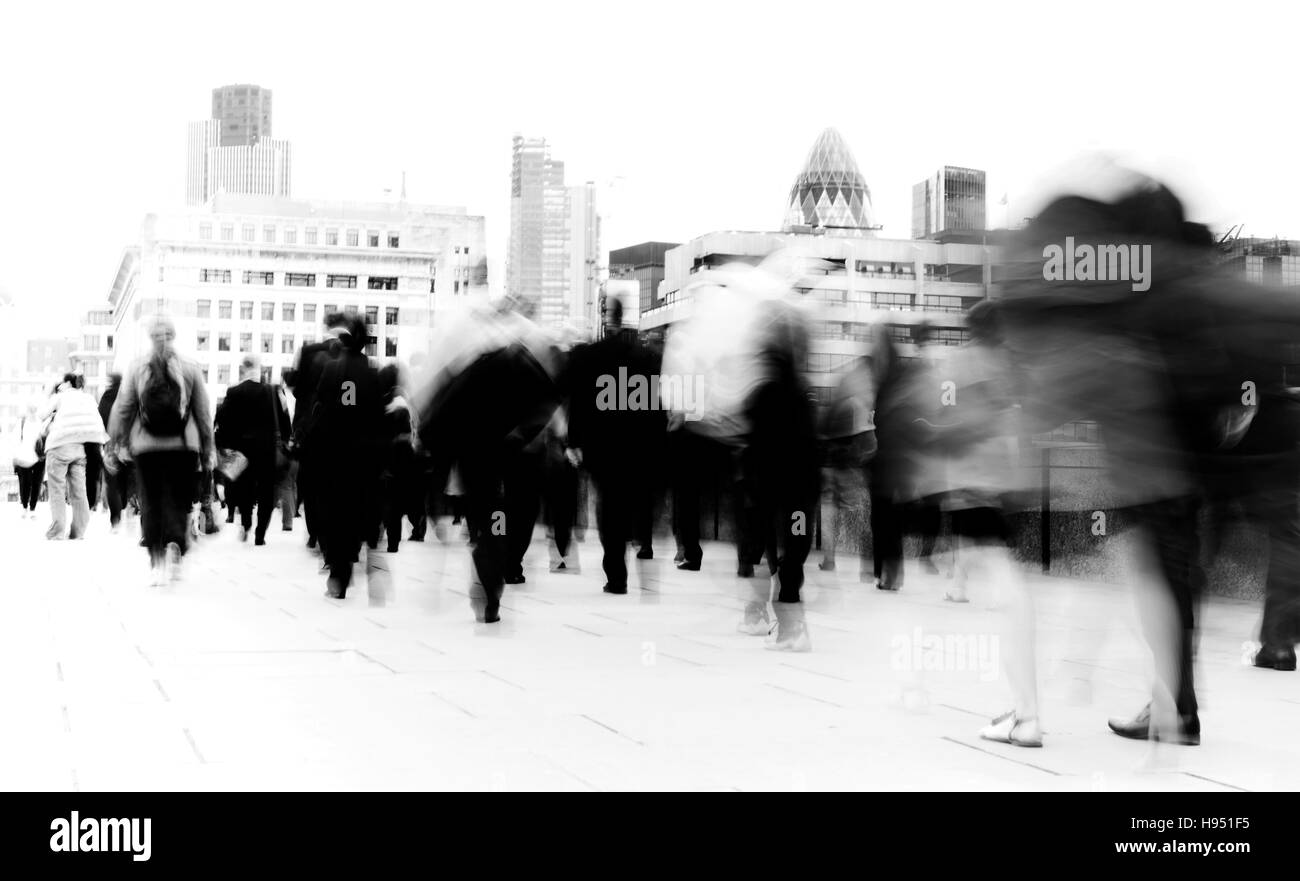 Business People Commuter Cityscape Rush Hour Concept Stock Photo - Alamy