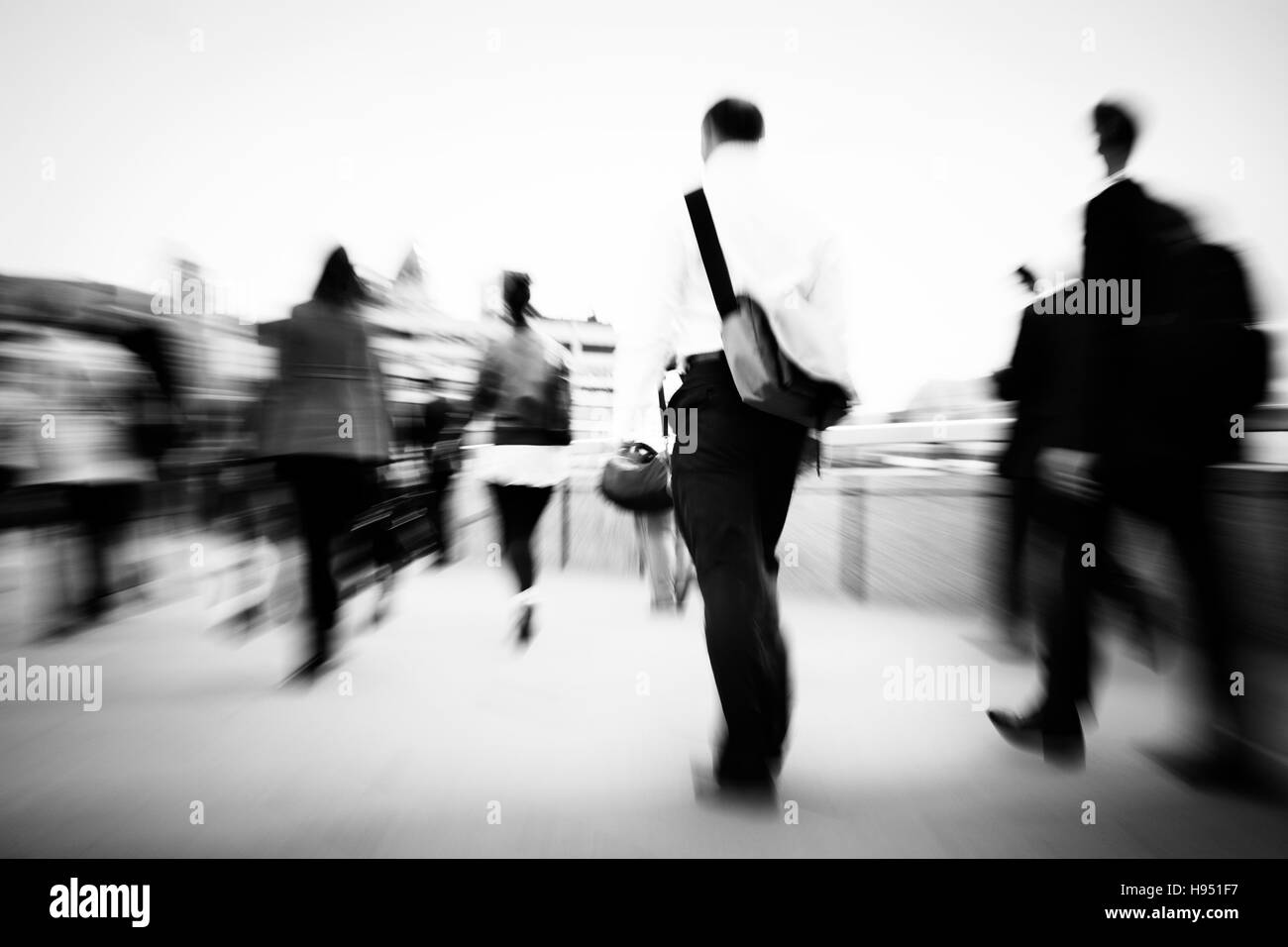 Business People Commuter Cityscape Rush Hour Concept Stock Photo - Alamy