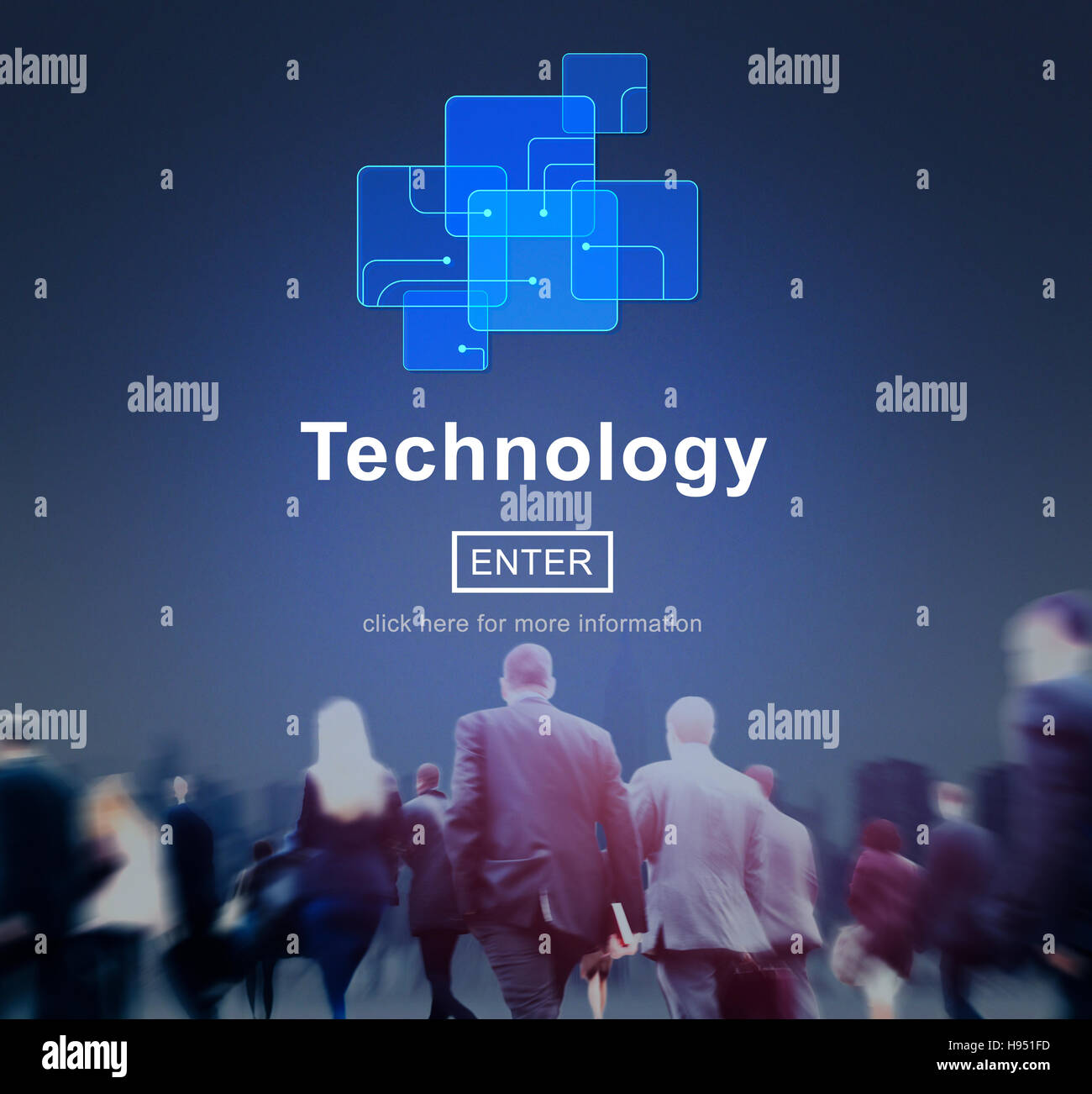 Technology Innovation Digital Evolution Homepage Concept Stock Photo ...