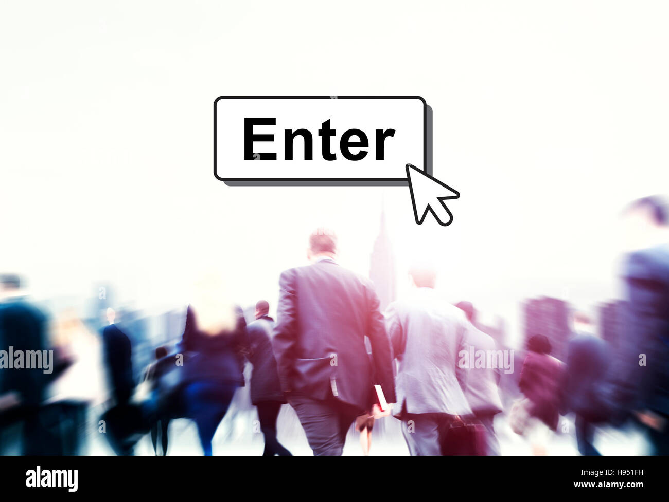 Enter Click Open Load Page Concept Stock Photo - Alamy