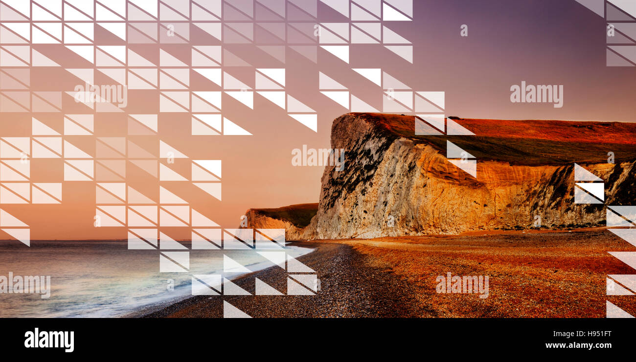 Polygon Shape Mosaic Design Abstract Transparent Concept Stock Photo ...