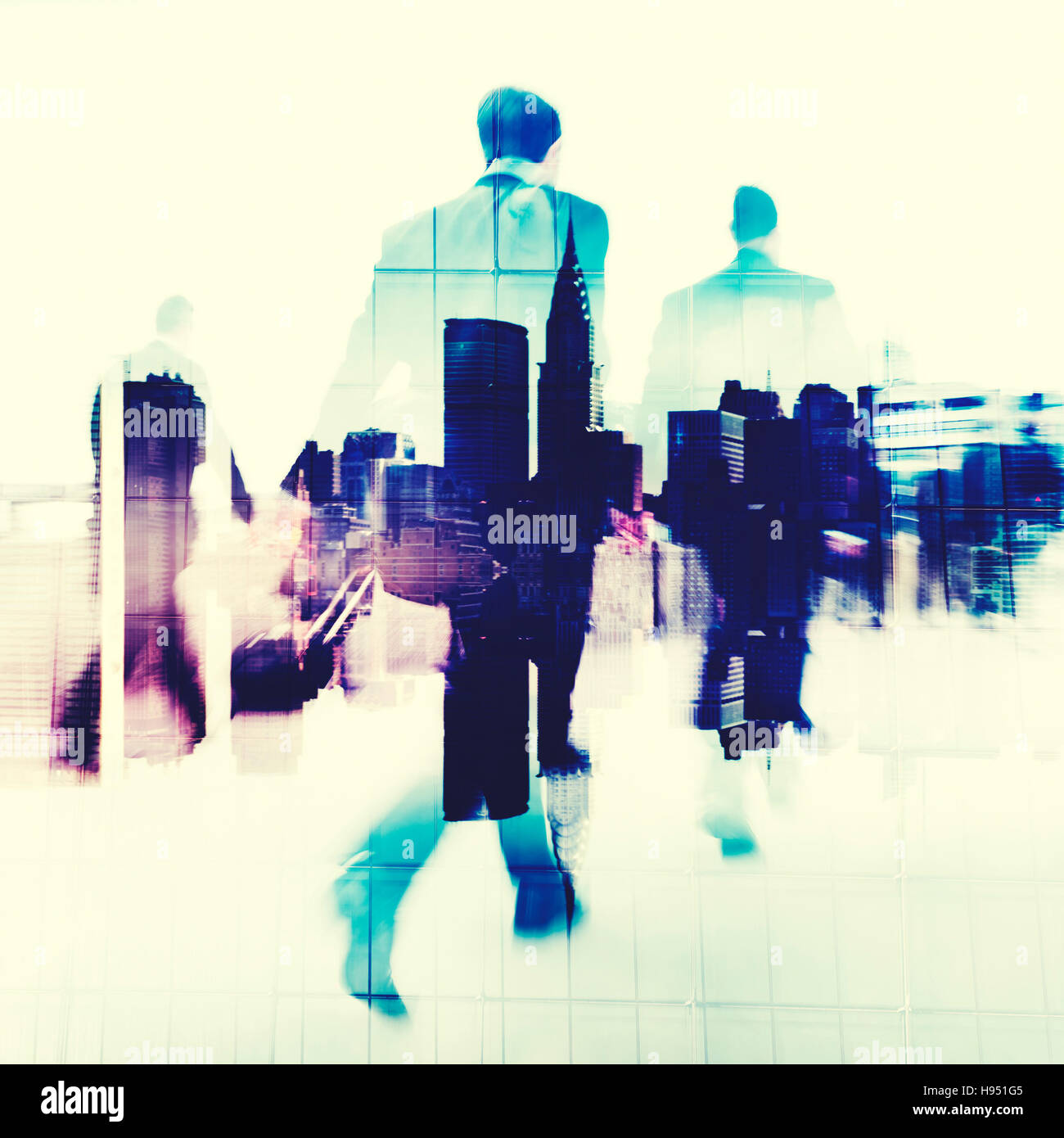 Commuter Business People Commuter Crowd Walking Concept Stock Photo - Alamy