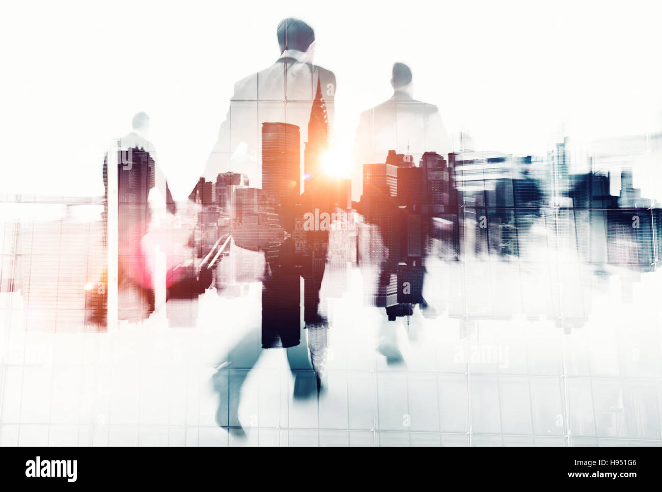 Commuter Business People Commuter Crowd Walking Concept Stock Photo - Alamy