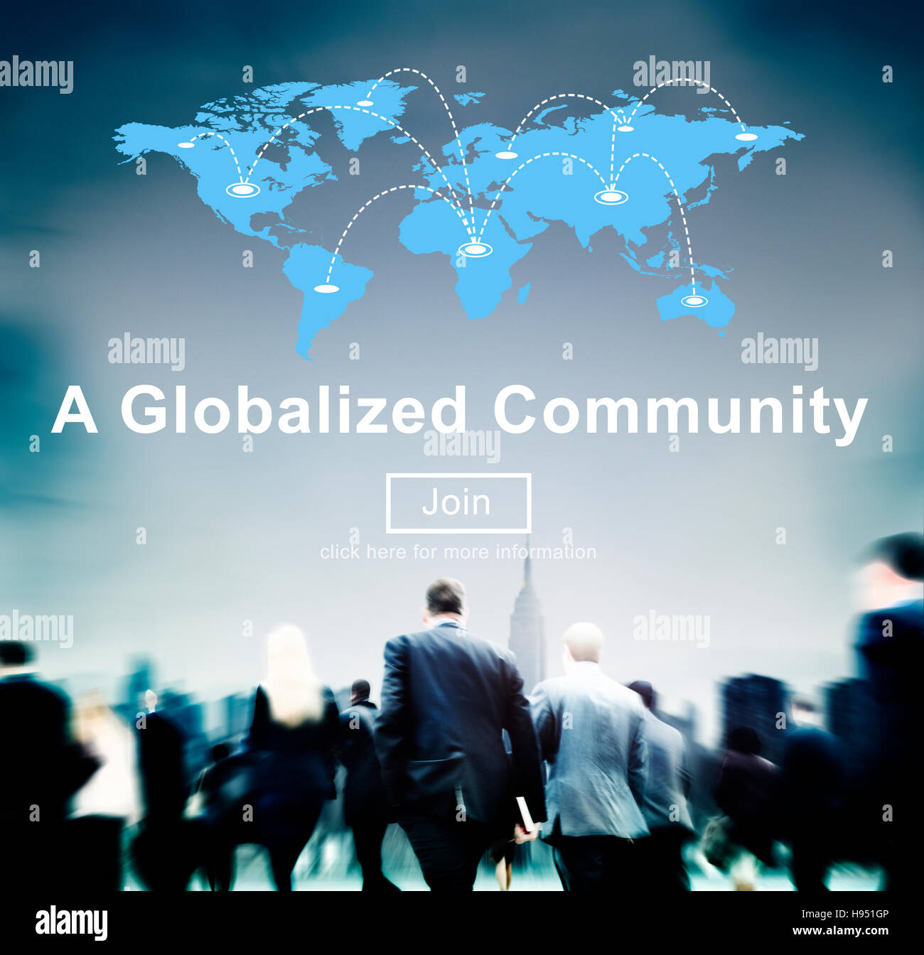 A Globalized Community Social Networking Society Concept Stock Photo ...