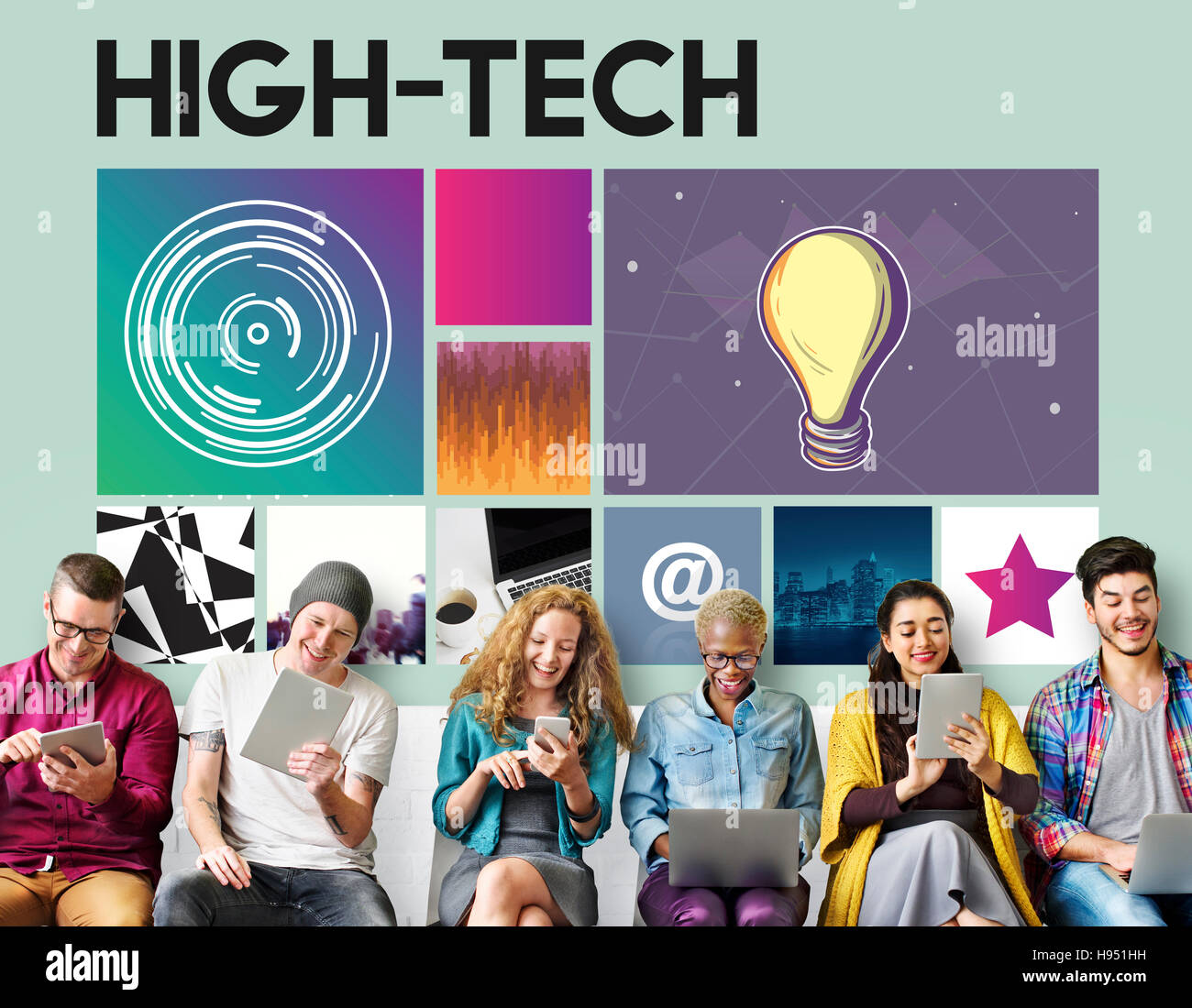 Hi tech network hi-res stock photography and images - Alamy